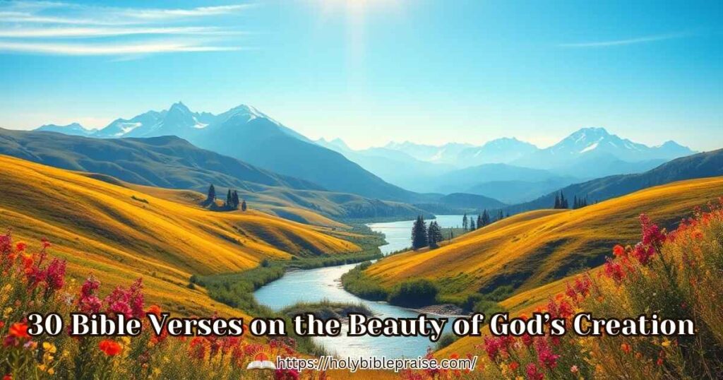 30 Bible Verses on the Beauty of God’s Creation
