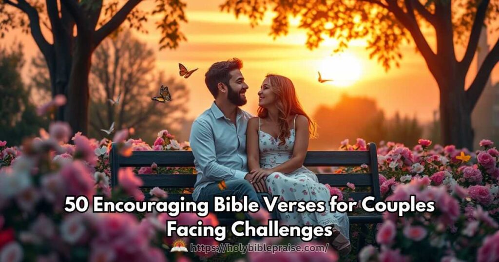 50 Encouraging Bible Verses for Couples Facing Challenges
