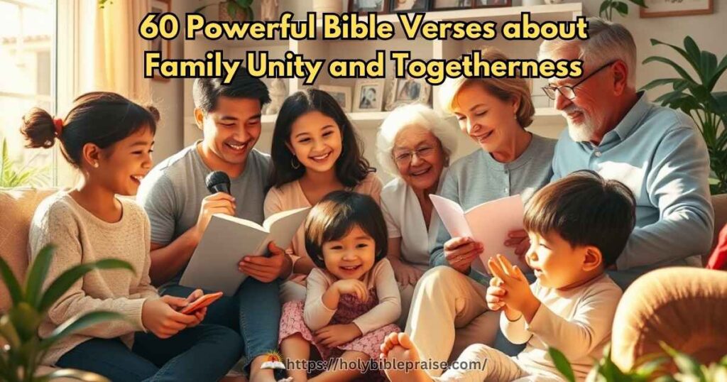 60 Powerful Bible Verses about Family Unity and Togetherness