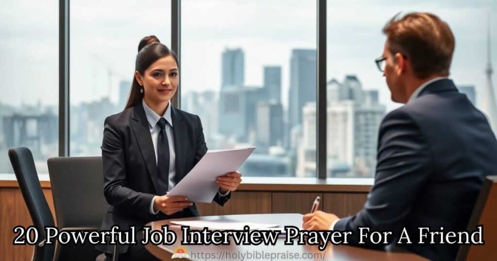 20 Powerful Job Interview Prayer For A Friend