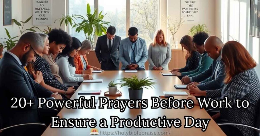 20+ Powerful Prayers Before Work to Ensure a Productive Day
