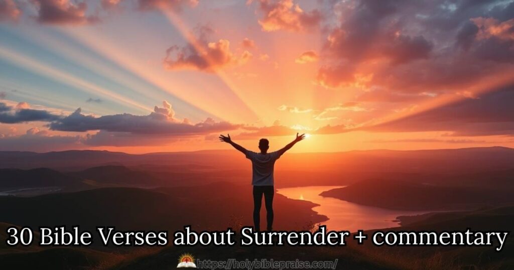 30 Bible Verses about Surrender + commentary