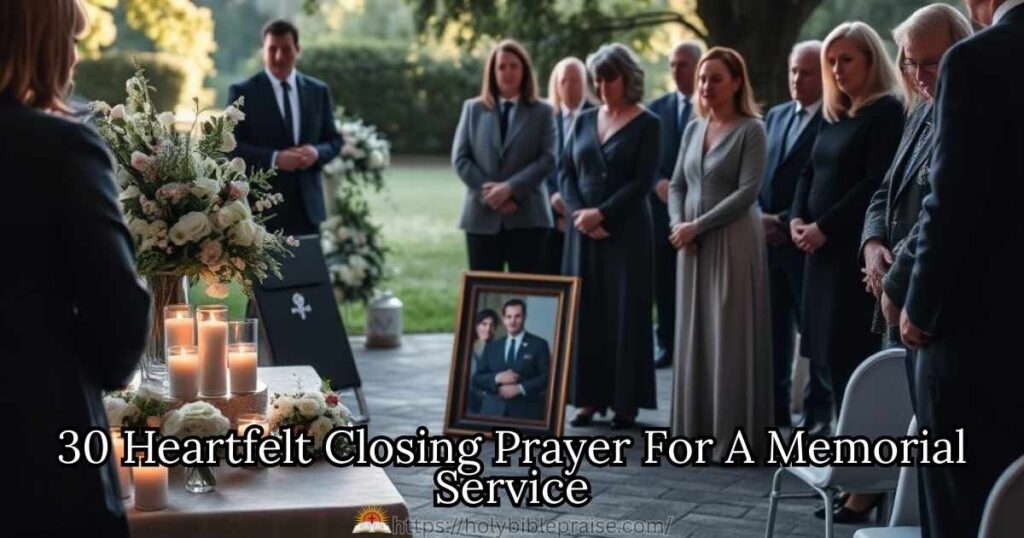 30 Heartfelt Closing Prayer For A Memorial Service