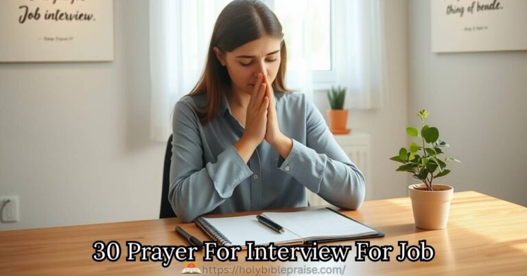 30 Prayer For Interview For Job