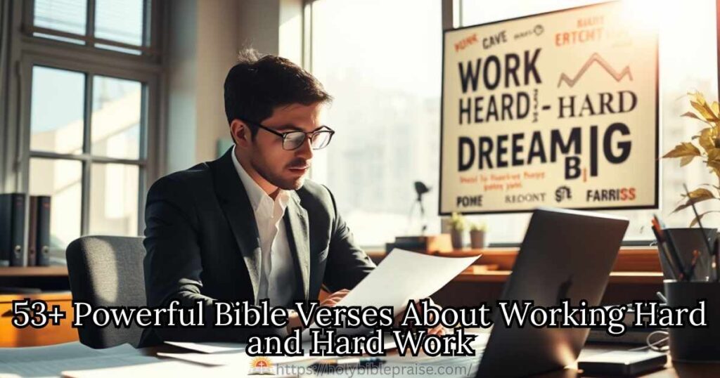 53+ Powerful Bible Verses About Working Hard and Hard Work