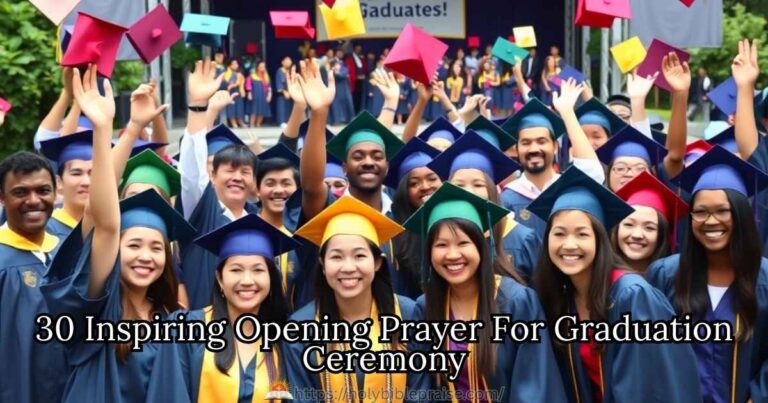 30 Inspiring Opening Prayer For Graduation Ceremony