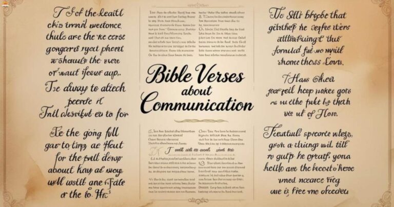 40 Important Bible Verses About Communication