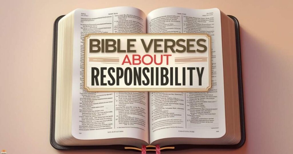 50 Bible Verses About Responsibility