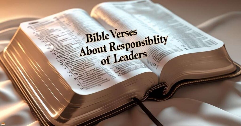 50 Bible Verses About Responsibility